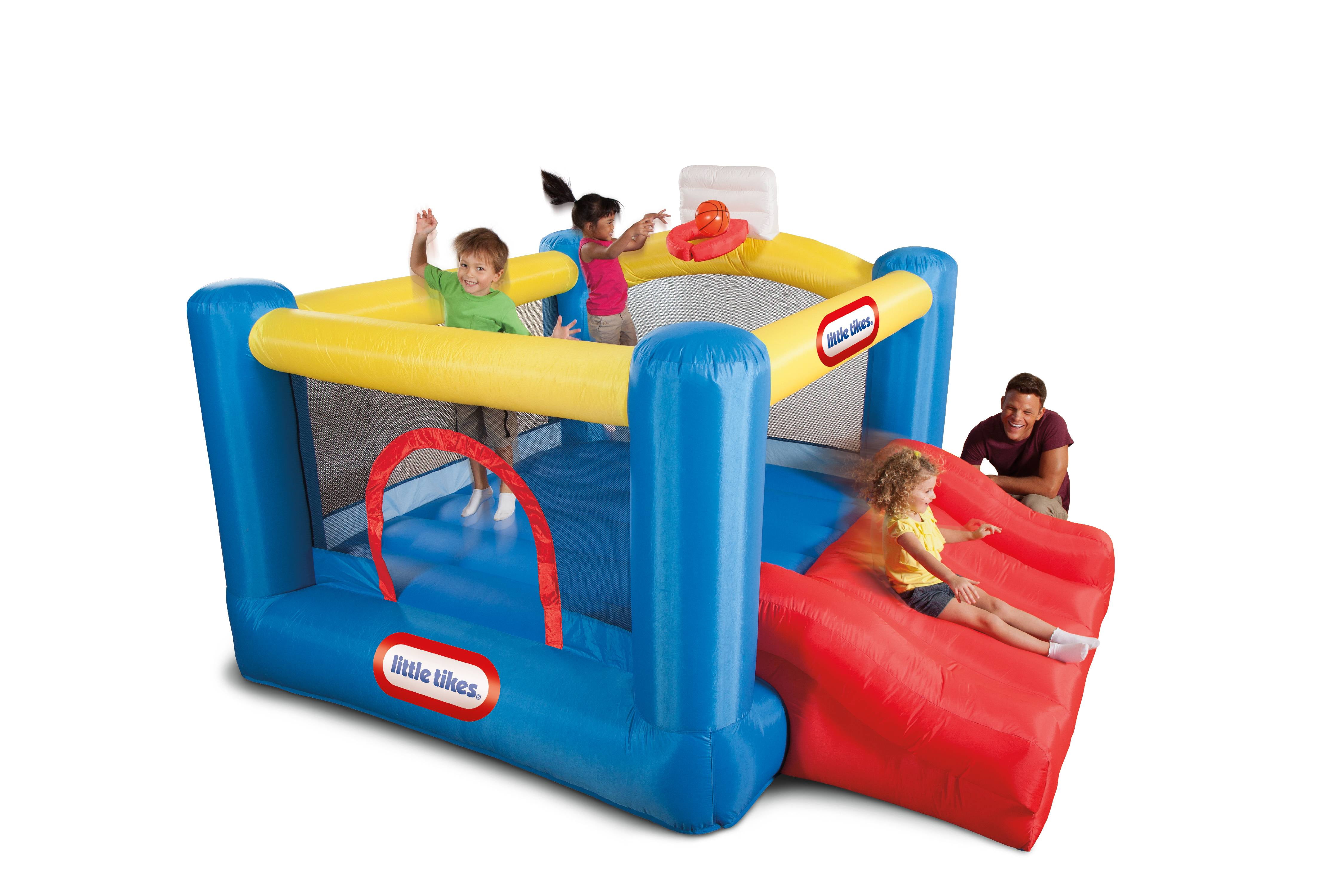 Little Tikes Junior Sports 'n Slide Sports Bounce Bounce House, Multi ...