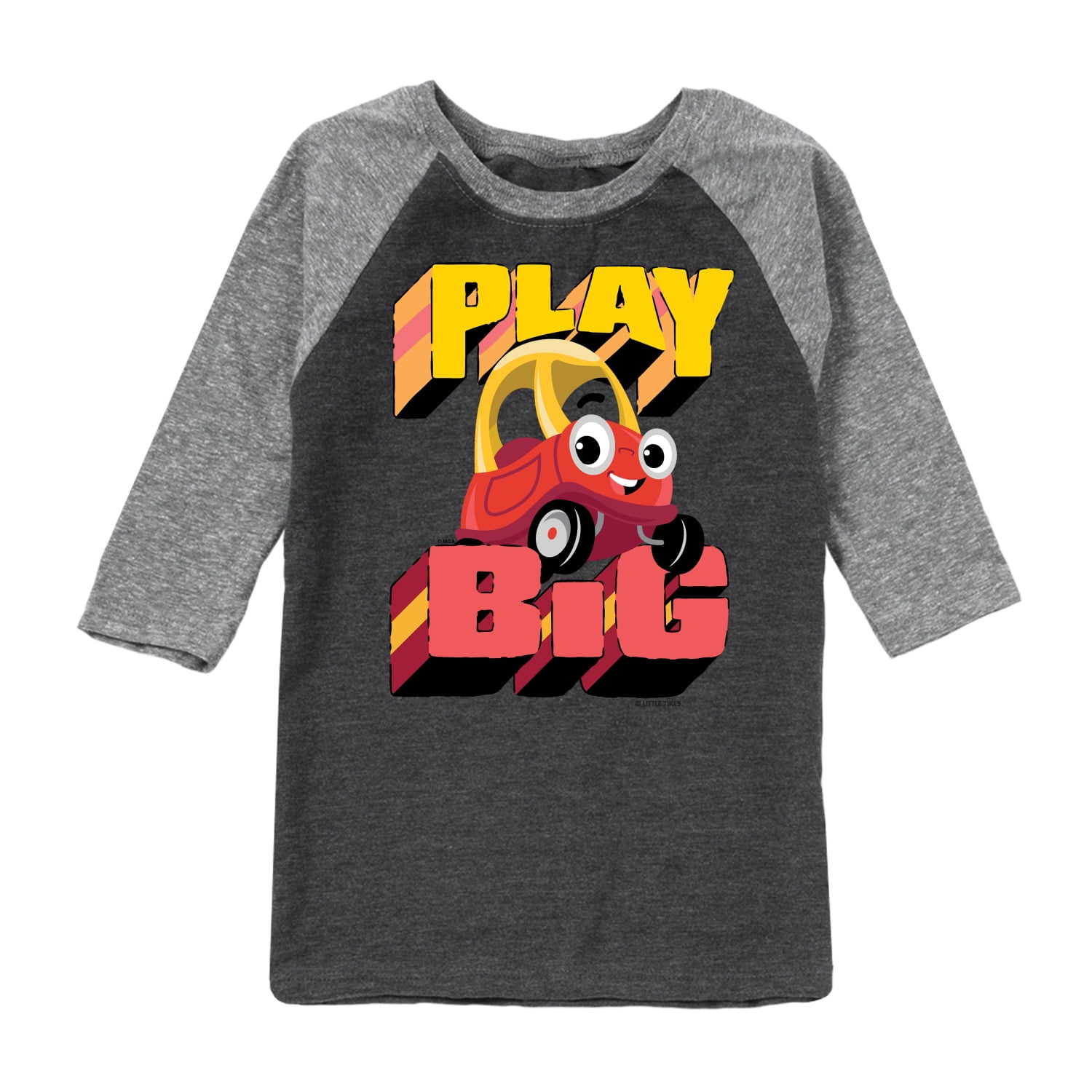 Little Tikes - Original - Play Big - Toddler & Youth Raglan Graphic T ...