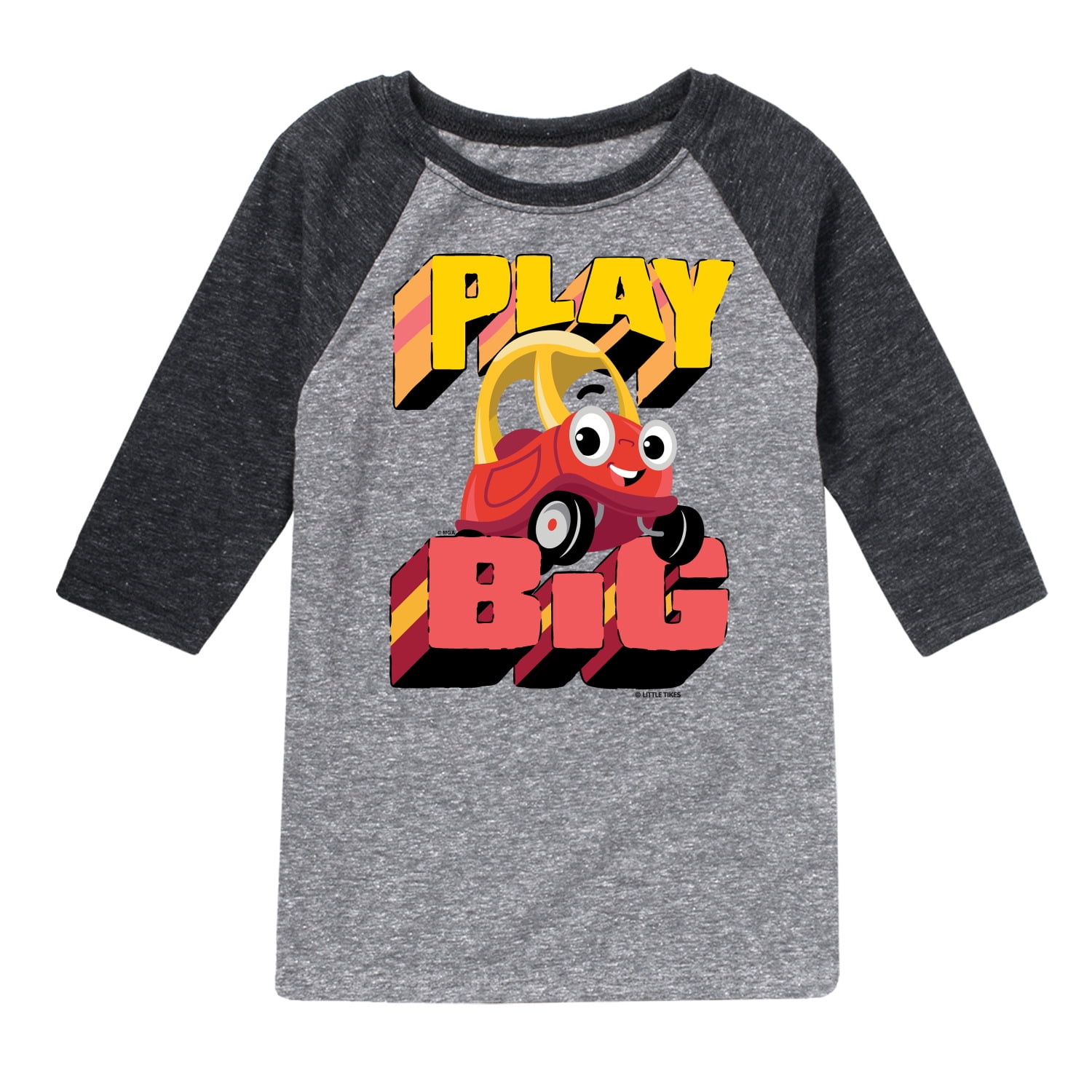 Little Tikes - Original - Play Big - Toddler & Youth Raglan Graphic T ...
