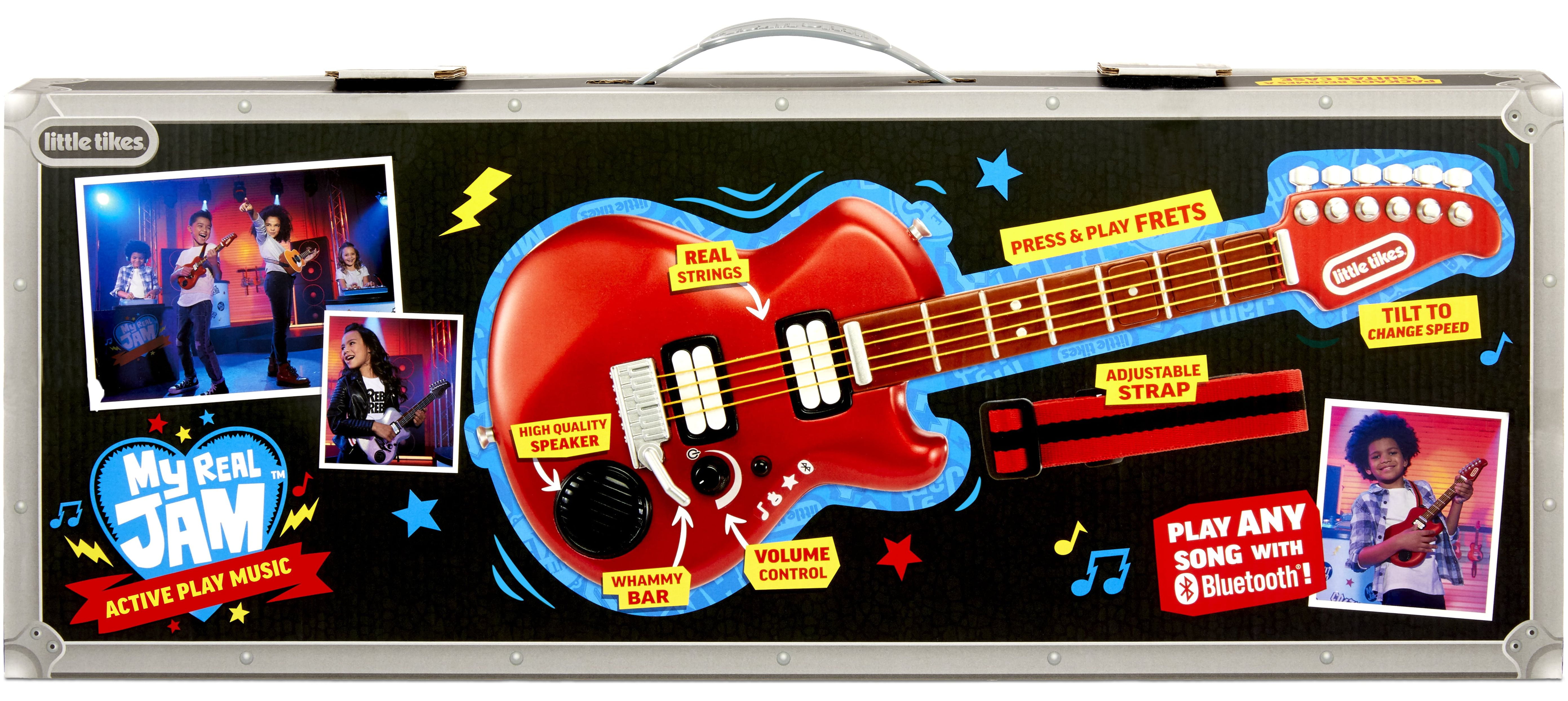 Little Tikes My Real Jam Electric Guitar, Toy Instrument with Bluetooth ...
