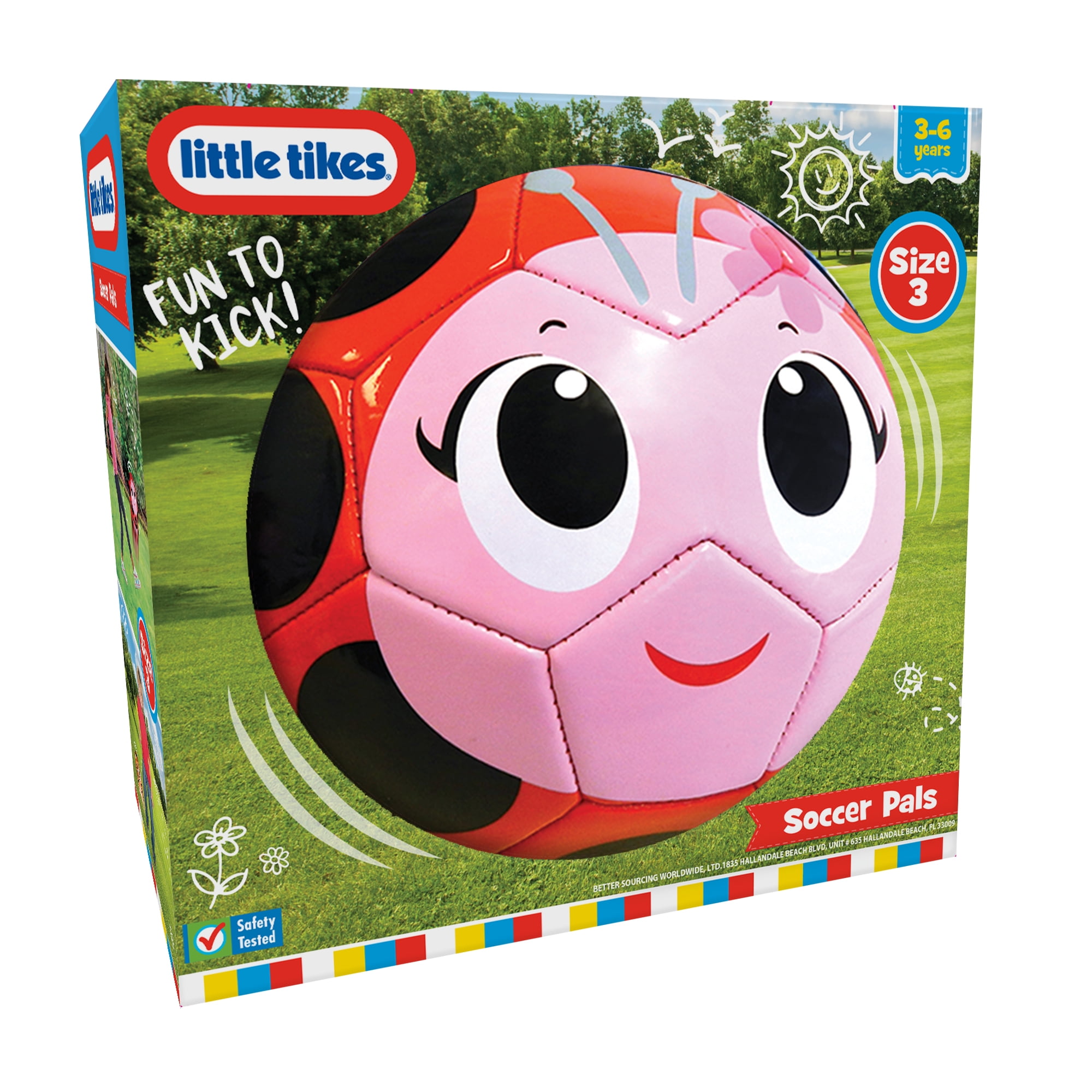 Little Tikes Toddler Soccer Ball Size 3 Lady Bug Print Indoor Outdoor ...
