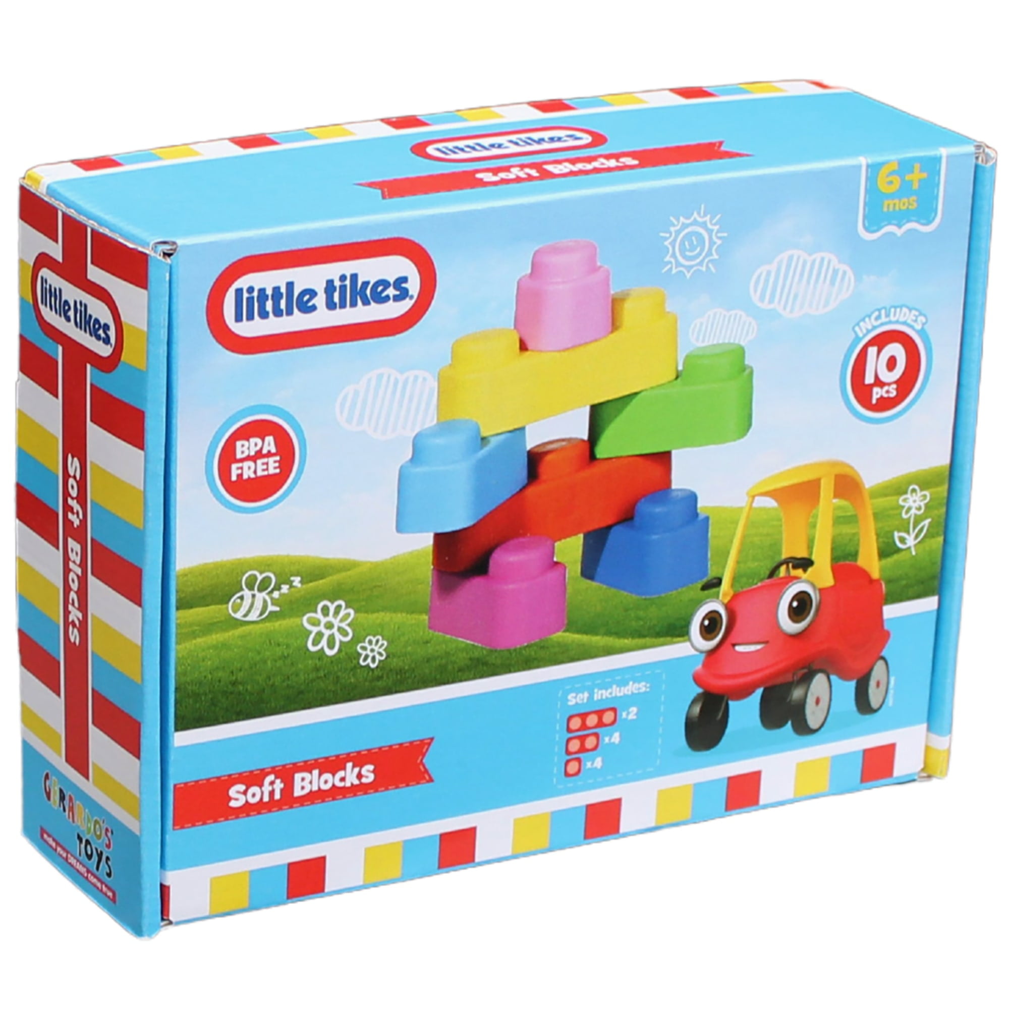 Little Tikes: Soft Blocks - 10 Piece Set - Building & Stacking Toys ...