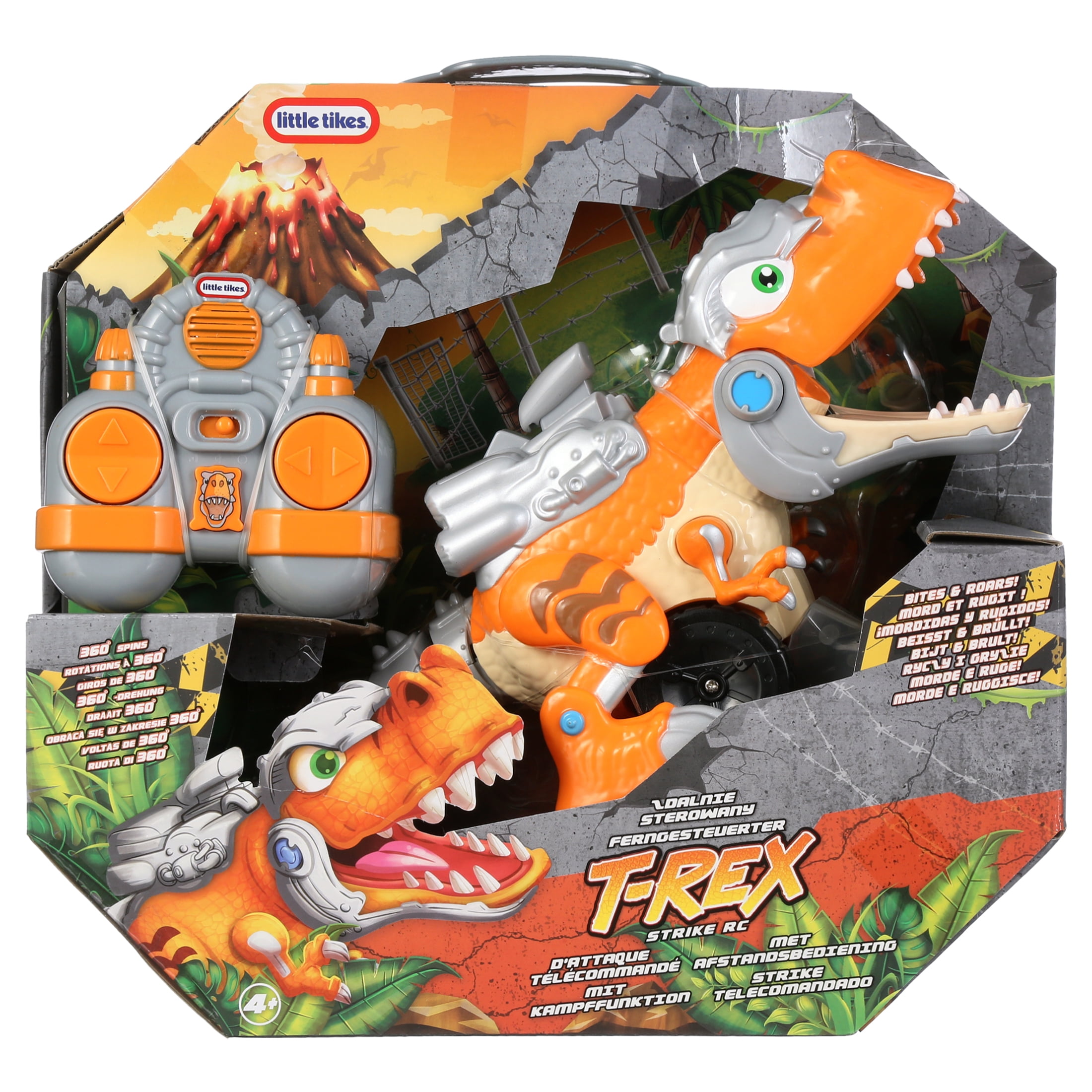 Brandclub - Little Tikes T-Rex Strike RC Remote Control Chompin' Dinosaur Toy Vehicle Car with ...