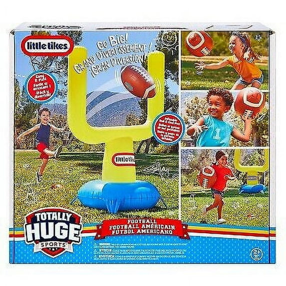 Little Tikes Kids Football Set with Oversized Ball & Goal, Ideal for 2 ...