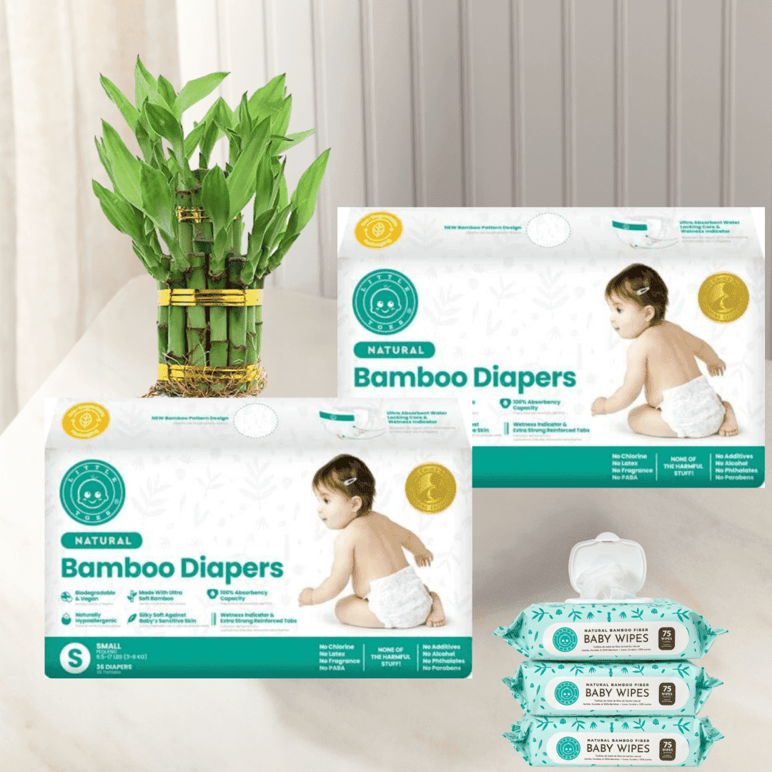 Little Toes Bamboo Diaper Bundle Size Small (1): 72 Diapers and 225 ...