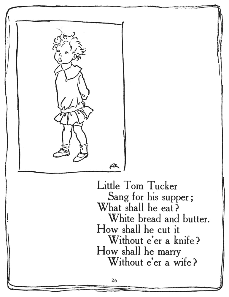 Little Tom Tucker 1913. Npen-And-Ink Drawing By Arthur Rackham For An ...
