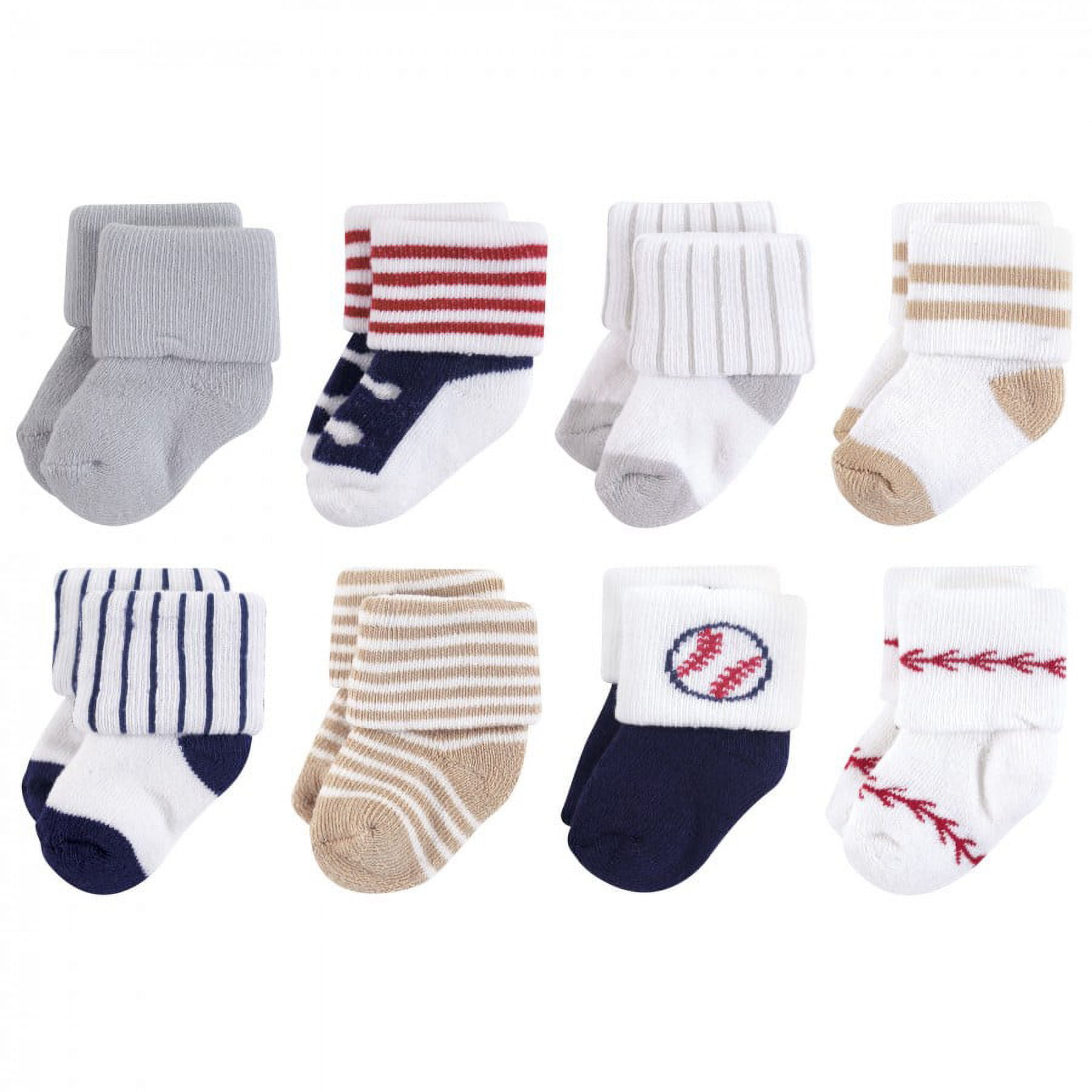 Little Treasure Baby Boy Newborn Socks, Baseball, 6-12 Months - Walmart.com