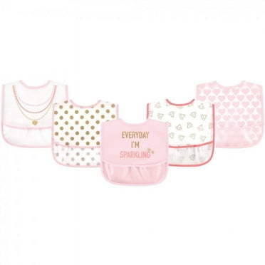 Yoga Sprout Baby Girl Waterproof PEVA Bibs 4pk, Unicorn, One Size ...