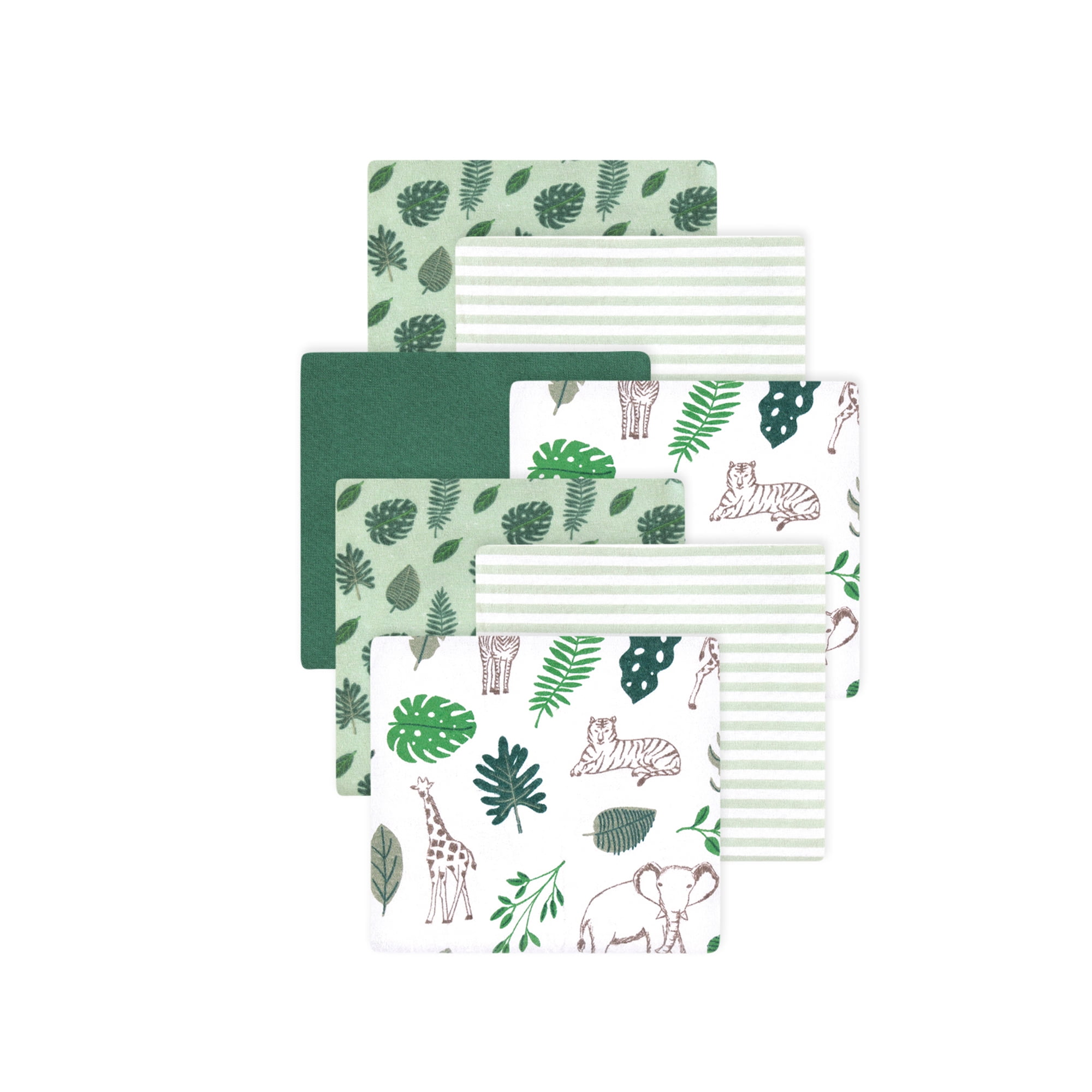 Little Treasure Hudson Baby Cotton Poly Flannel Receiving Blankets ...