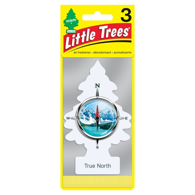 Little Trees Auto Air Freshener, Hanging Card, True North Fragrance, 3 ...