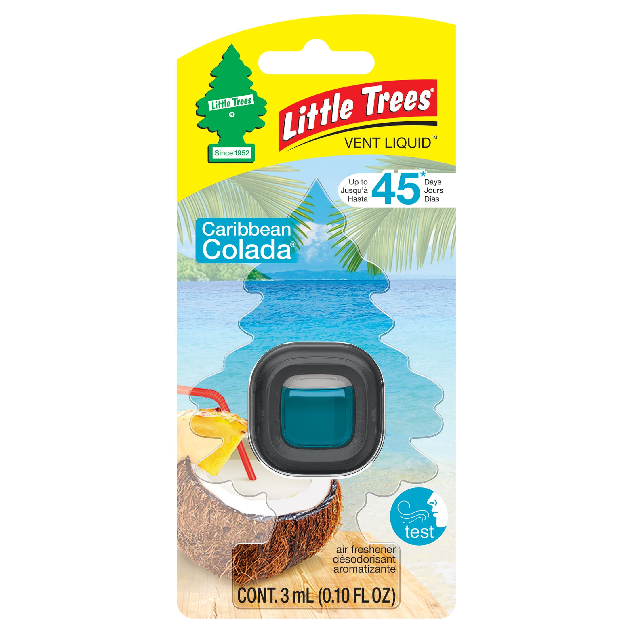 Little Trees Air Freshener Vent Clip Caribbean Colada Fragrance ...