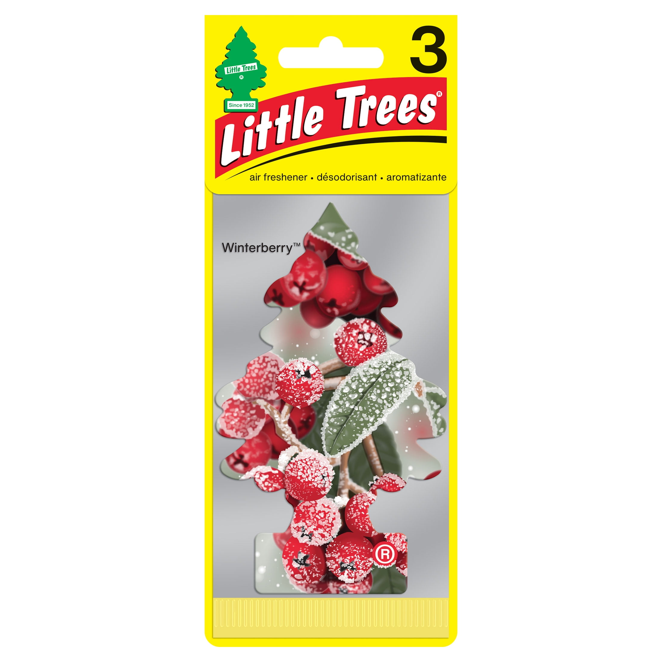 Little Trees Air Fresheners Winterberry Fragrance 3-Pack - Walmart.com