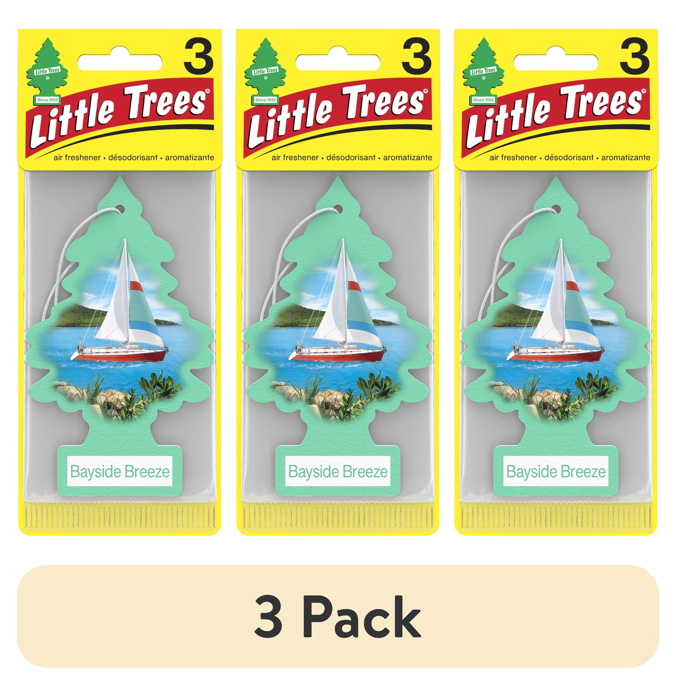 (3 pack) Little Trees Air Freshener Bayside Breeze Fragrance 3-Pack ...