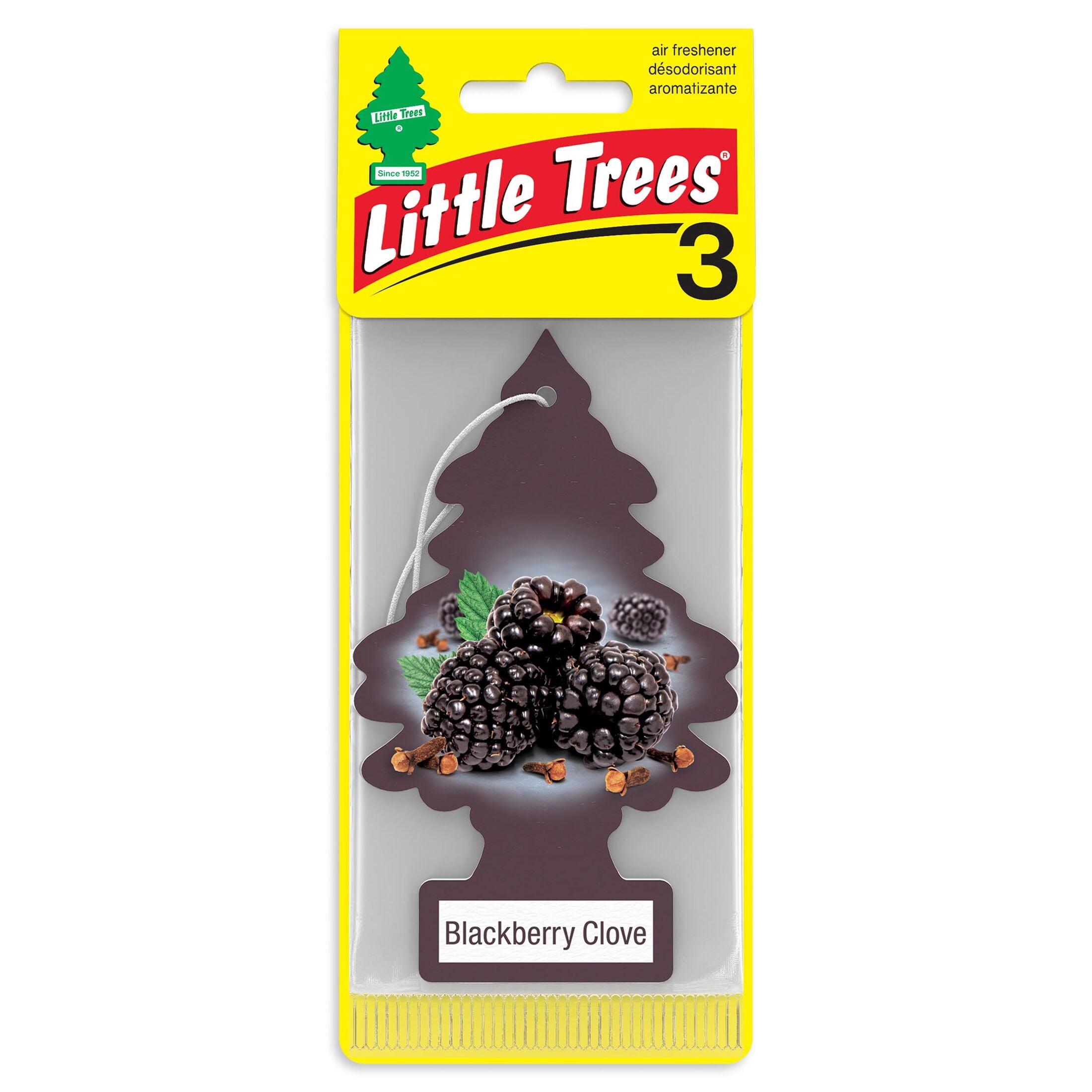 LITTLE TREES Blackberry Clove Air Freshener 3-Pack Long-Lasting ...