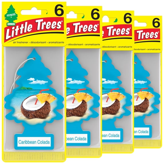 Little Trees Air Freshener Caribbean Colada Fragrance 24-Pack - Walmart.com