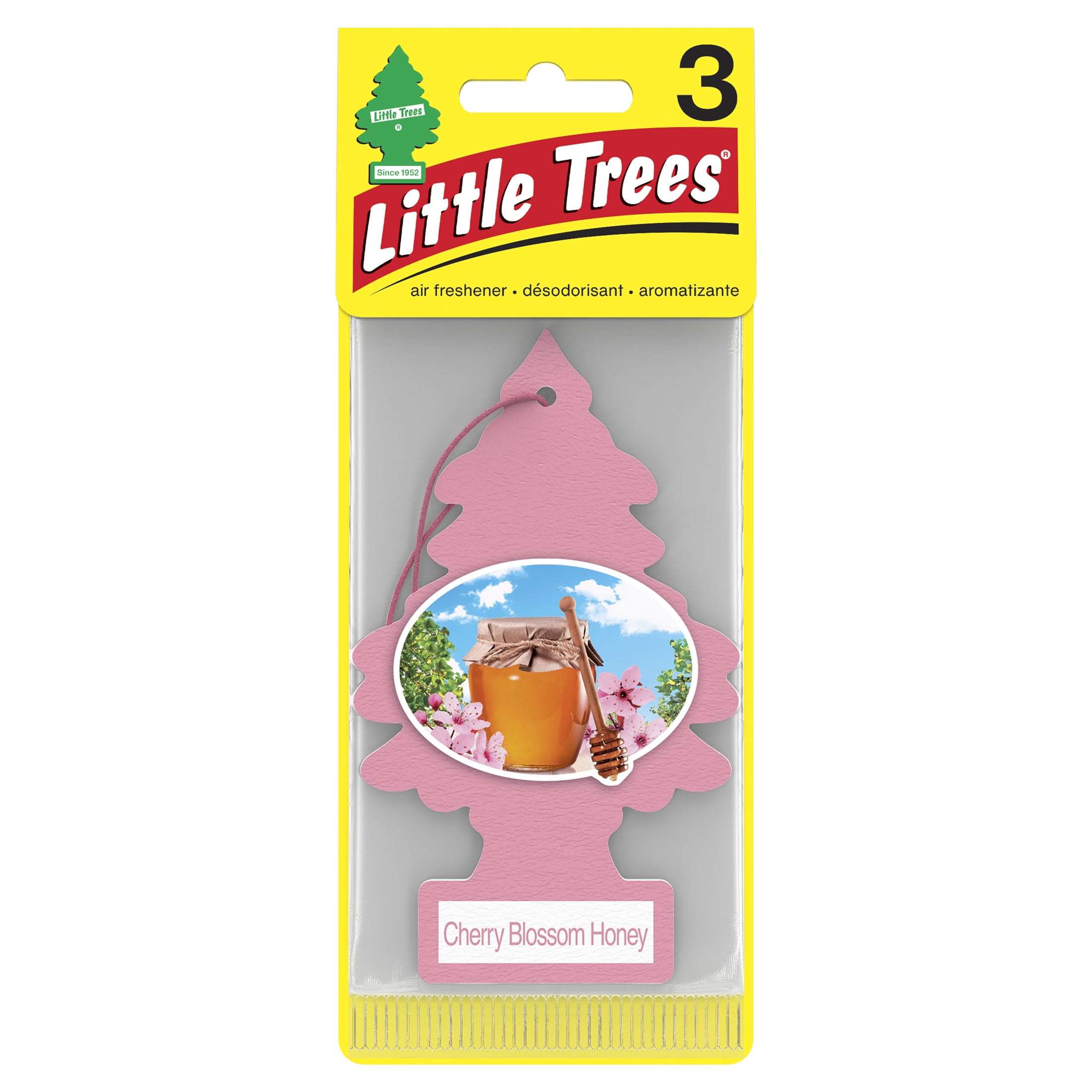 Little Trees Car Scent Air Freshener, Cherry Blossom Honey Fragrance, 3 ...