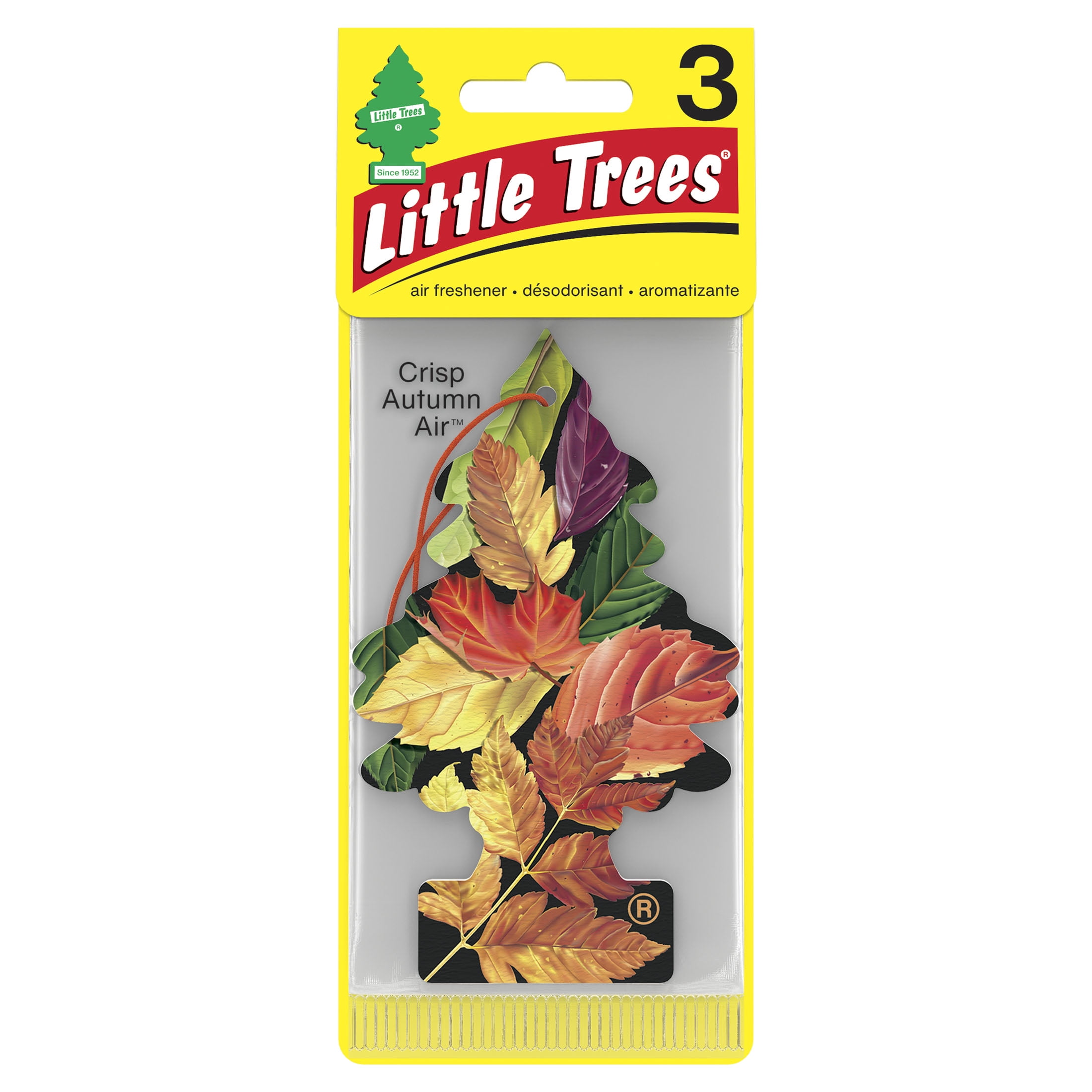 Little Trees Air Freshener Crisp Autumn Air Fragrance 3-Pack - Walmart.com
