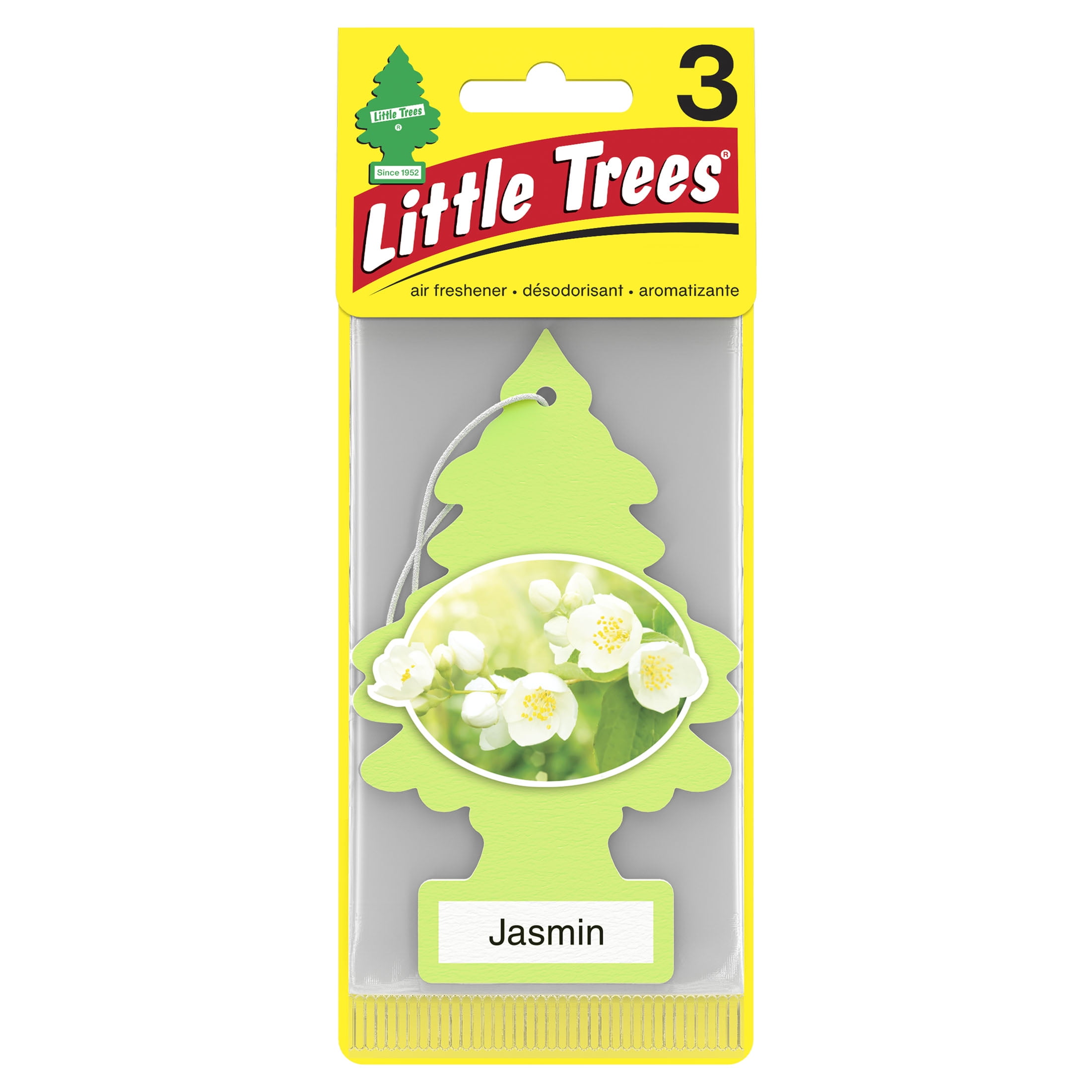 Little Trees Auto Air Freshener, Hanging Card, Jasmine Fragrance, 3 ...