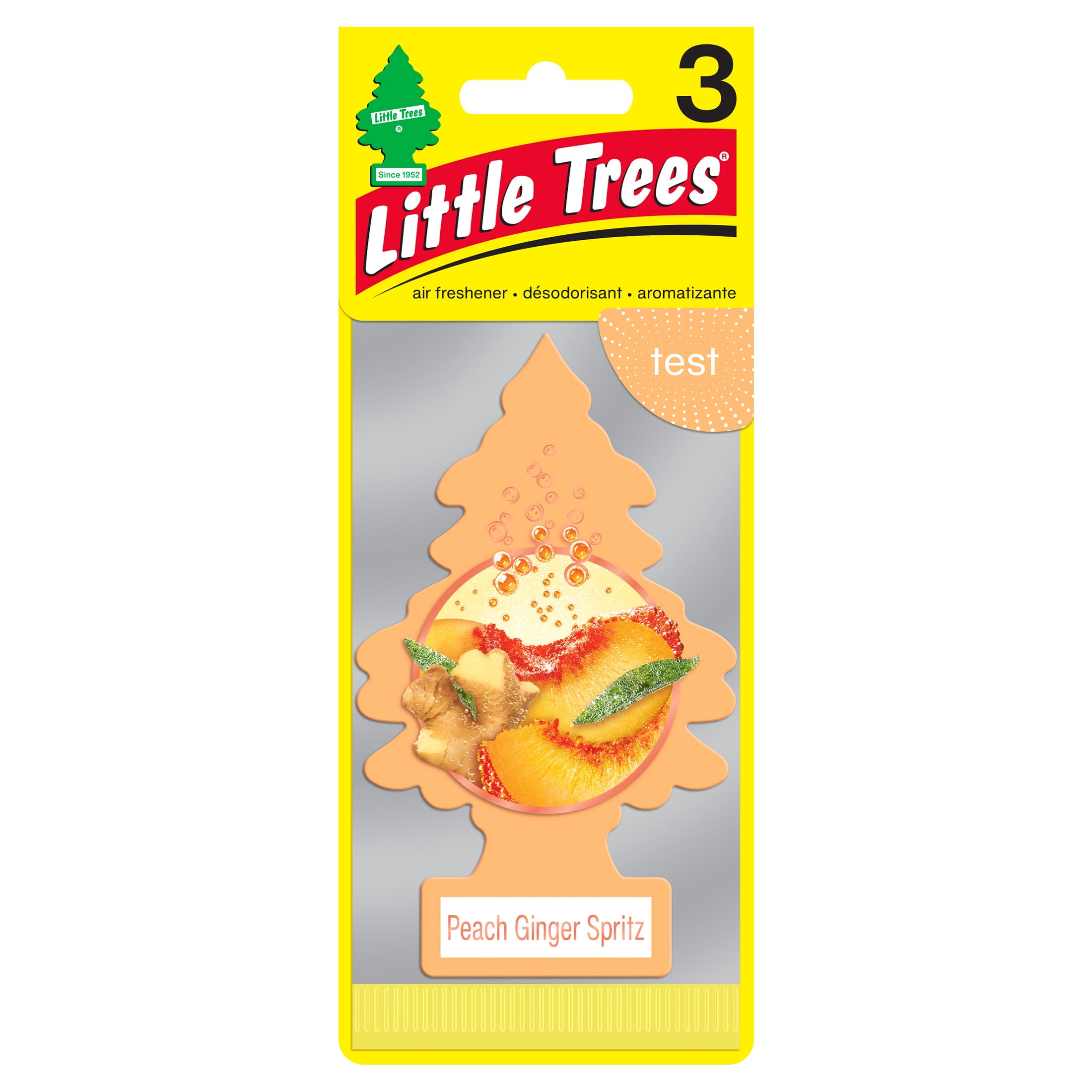 Little Trees Auto Air Freshener, Hanging Card, Peach Ginger Spritz ...