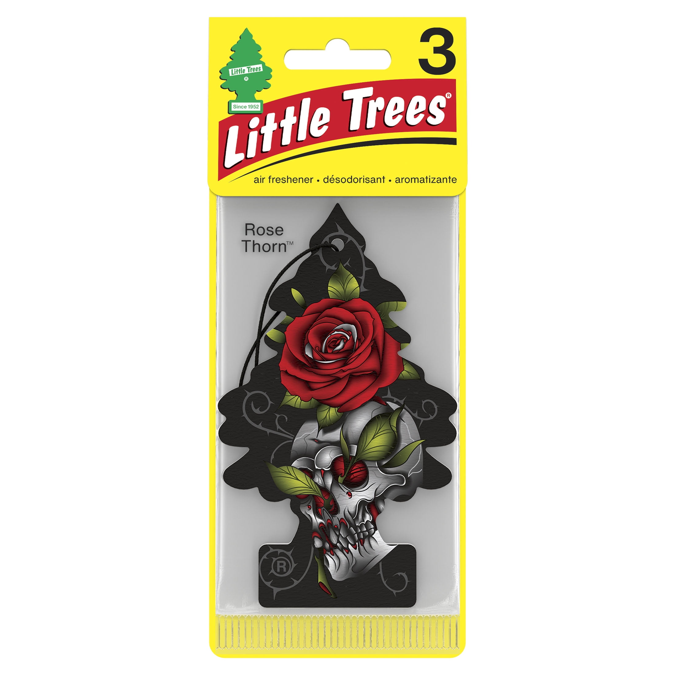 Little Trees Auto Air Freshener, Hanging Card, Rose Thorn Fragrance 3 ...