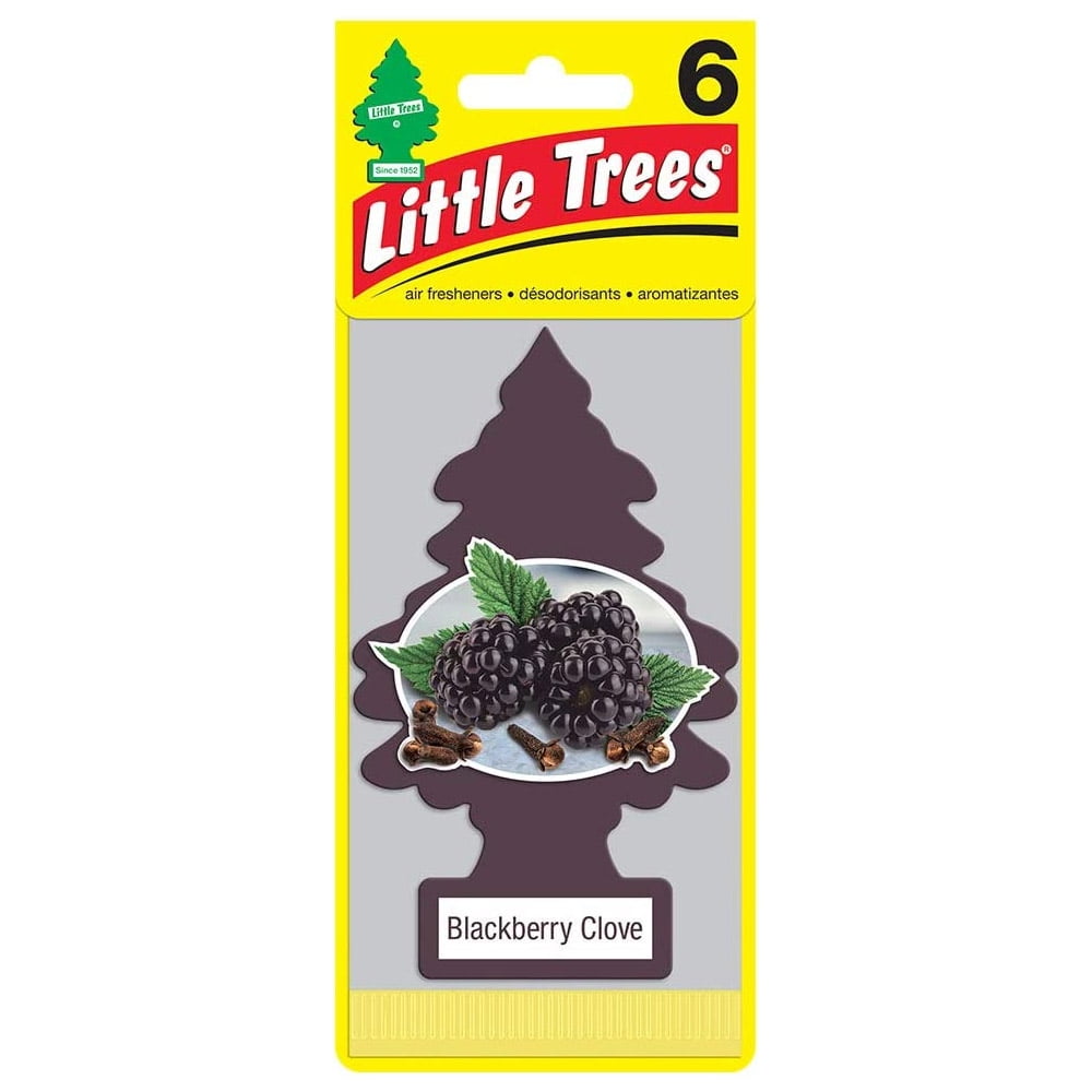 Little Trees Blackberry Clove Little Tree Air Freshener- 6 Packs ...