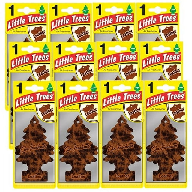 Little Trees Car Air Freshener LEATHER Scent Home Room Office Odor ...