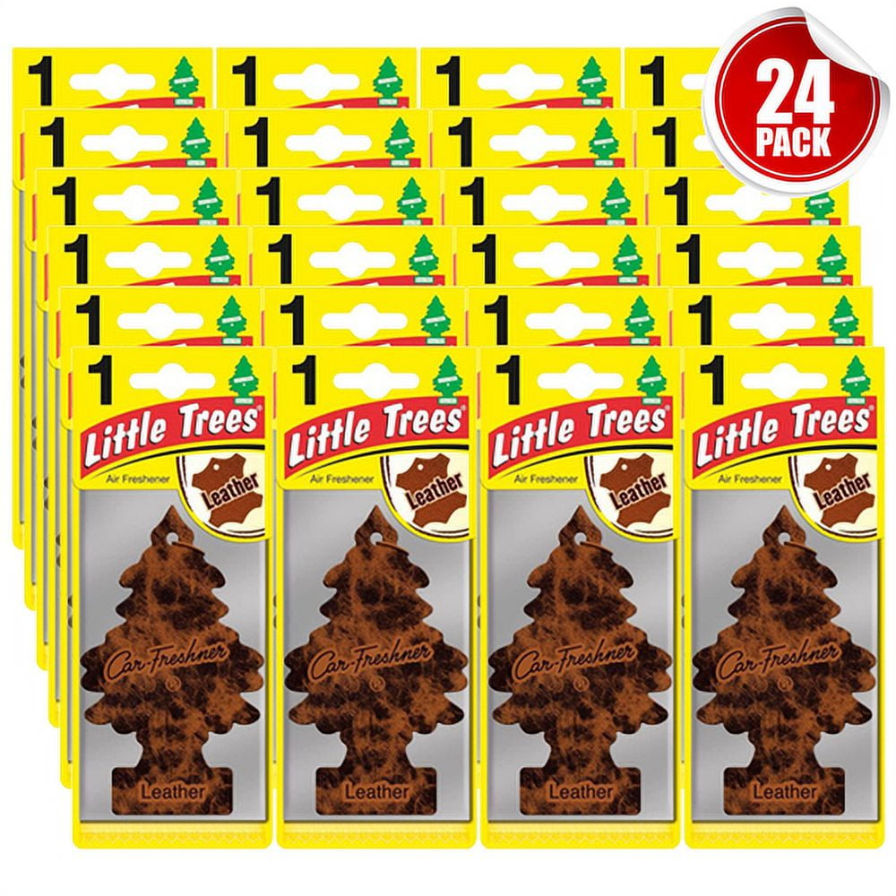 Little Trees Car Air Freshener LEATHER Scent Home Room Office Odor ...