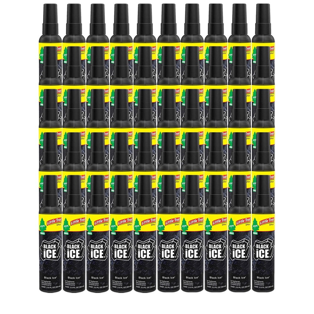 Little Trees Spray Car Air Freshener Black Ice x 80 - Walmart.com