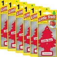 Little Trees Strawberry Scent Car and Home Air Fresheners, 6 Count ...