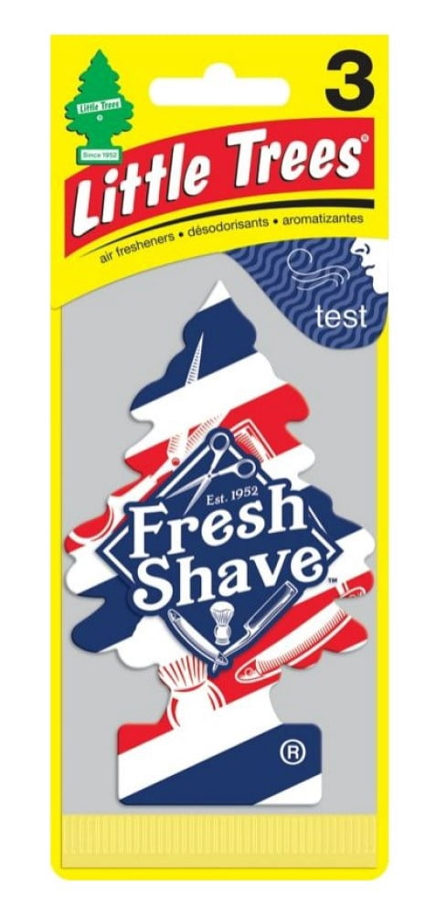 Little Trees U3S-37068 Fresh Shave Scent Hanging Air Fresheners, 3-Pack ...