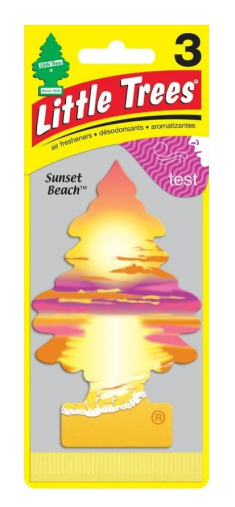 Little Trees U3S-37177 Sunset Beach Scent Hanging Air Fresheners, 3 ...