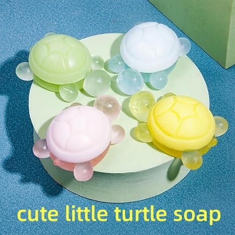Little Turtle Handmade Essential Oil Soap, 4PC Cute Mini Turtle ...