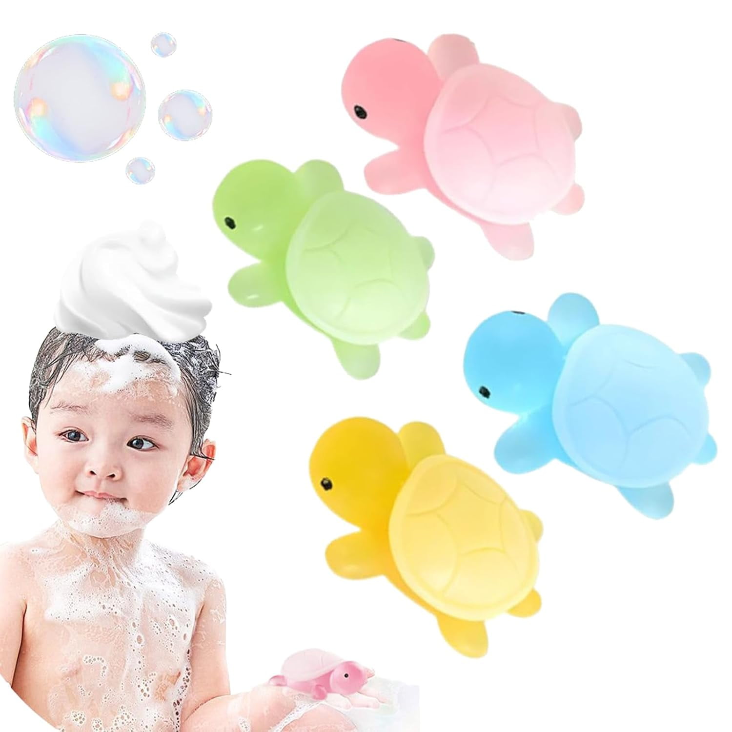 Little Turtle Handmade Essential Oil Soap, 4Pcs Cute Mini Turtle ...