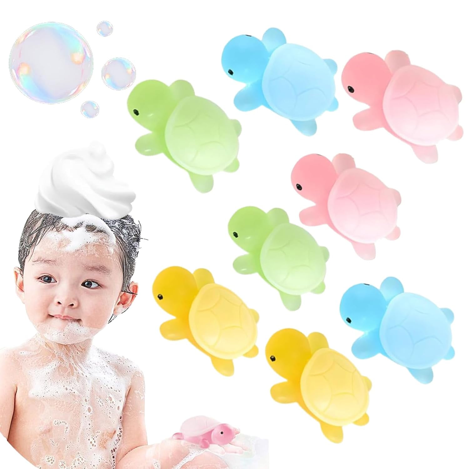 Little Turtle Handmade Essential Oil Soap, 4Pcs Cute Mini Turtle ...