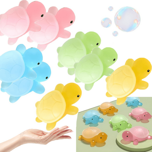 Little Turtle Handmade Essential Oil Soap, 4Pcs Cute Mini Turtle ...