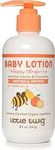 Little Twig Baby Lotion, Natural Plant Derived Formula, Tangerine, 8.5 ...