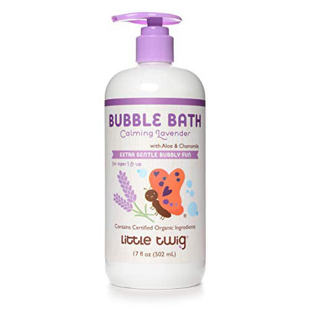 Little Twig Bubble Bath, Natural Plant Derived Formula, Lavender, 17 fl ...