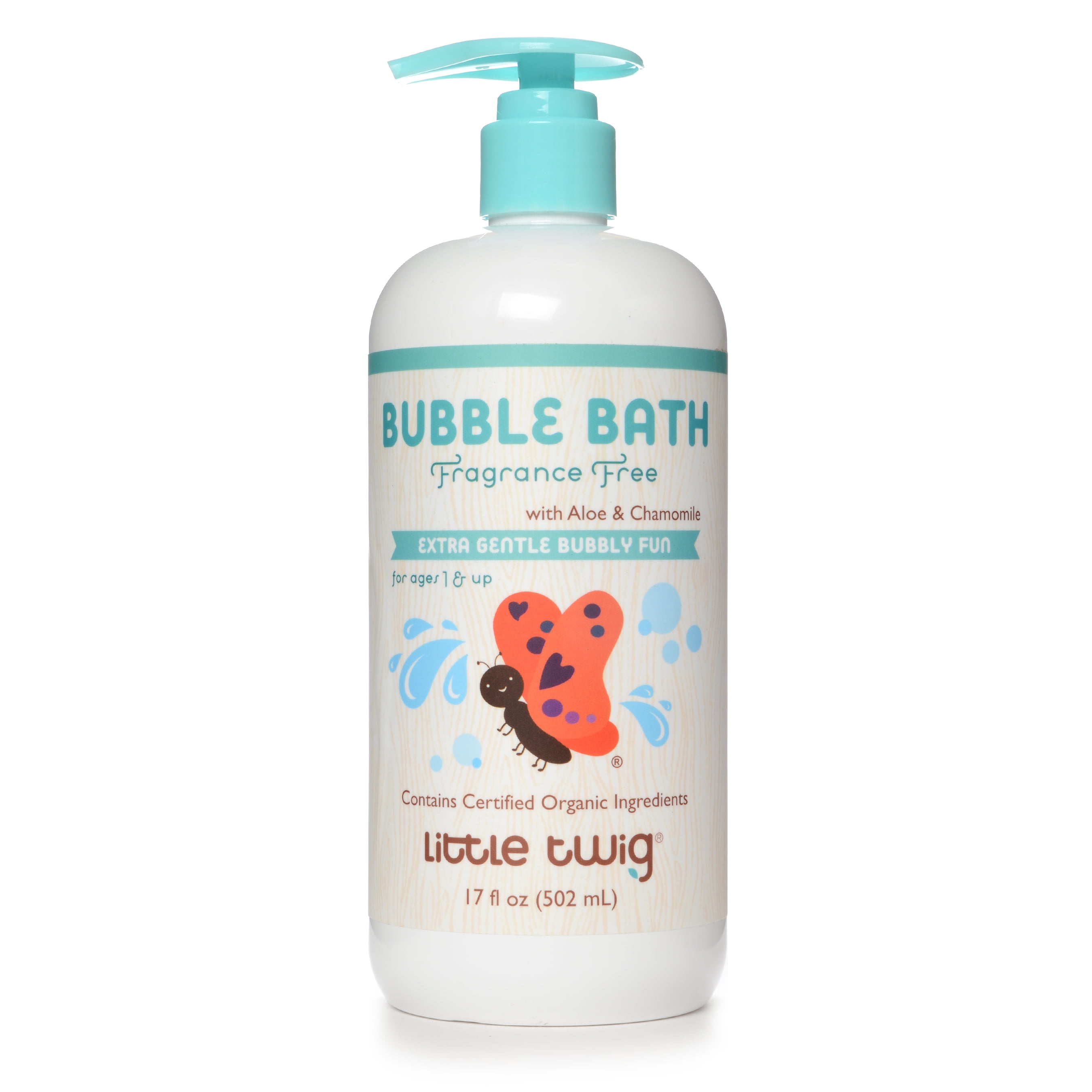 Little Twig Natural Bubble Bath, Plant Derived, Unscented, 17 Oz ...