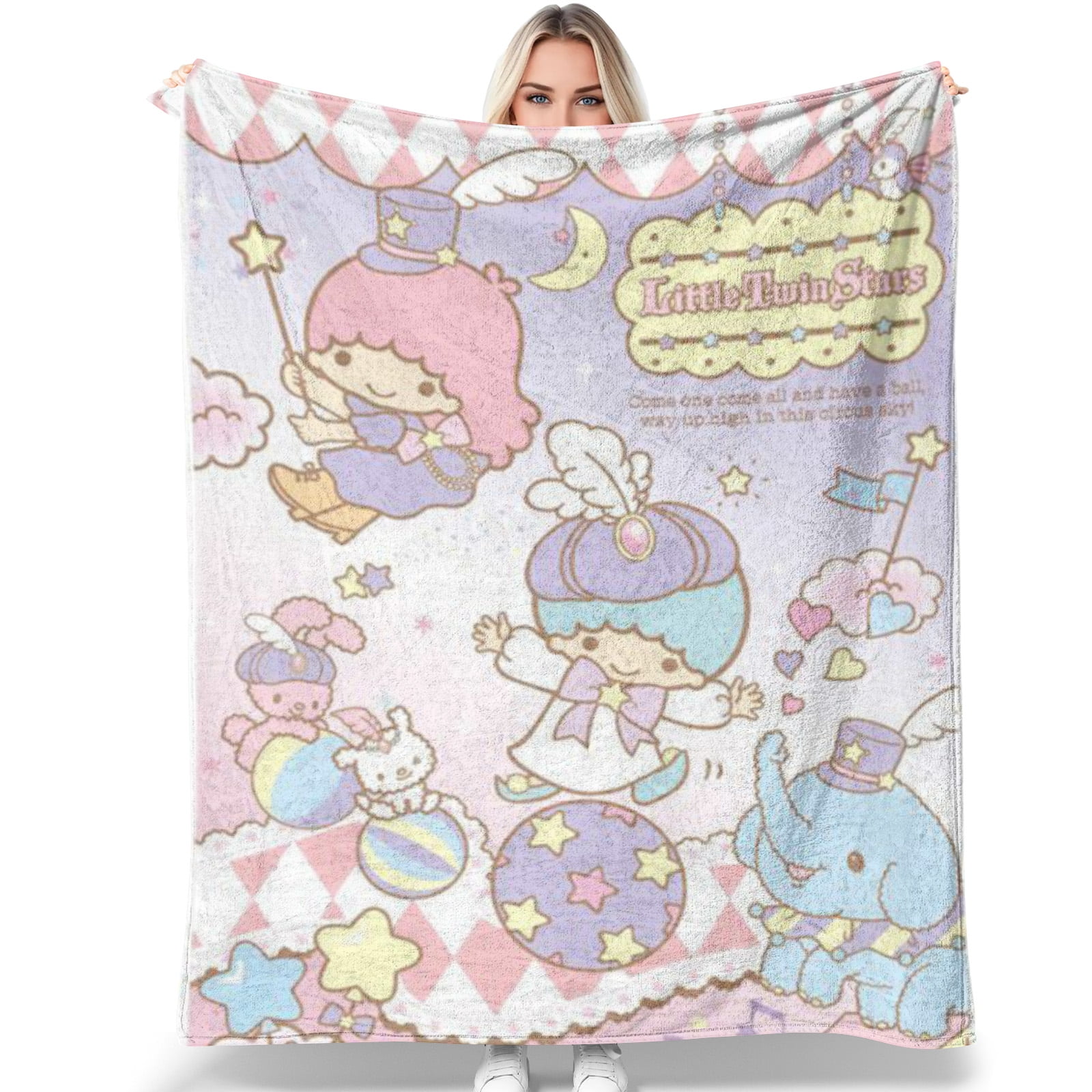 Little Twin Stars Blanket Multiple Sizes 50"X40",Throw Blankets Flannel ...