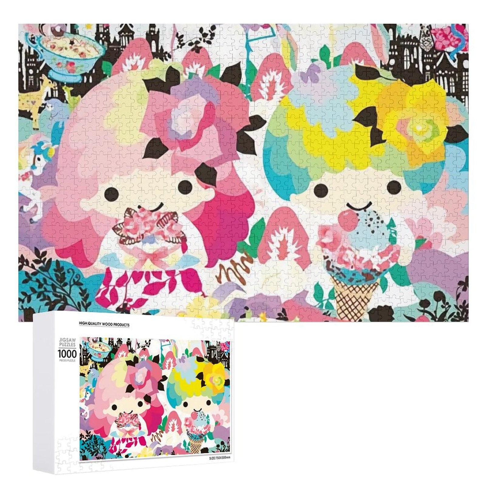 Little Twin Stars Jigsaw Puzzles for Adults 1000 Pieces,Interlock ...