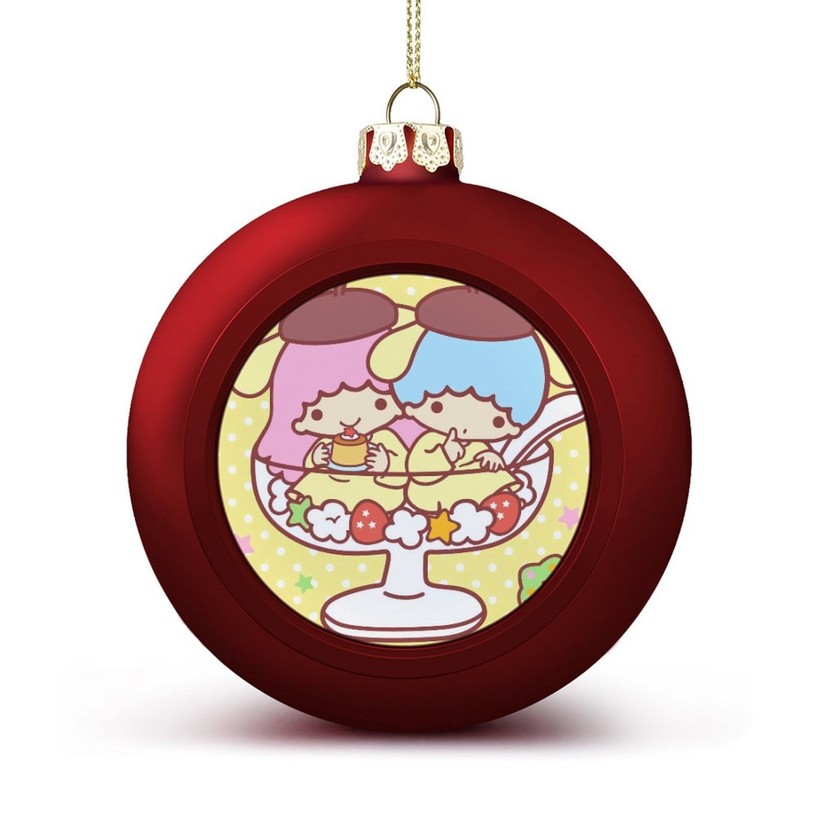 Little Twin Stars KIKI & LALA Christmas Large Ball Ornaments for Tree ...