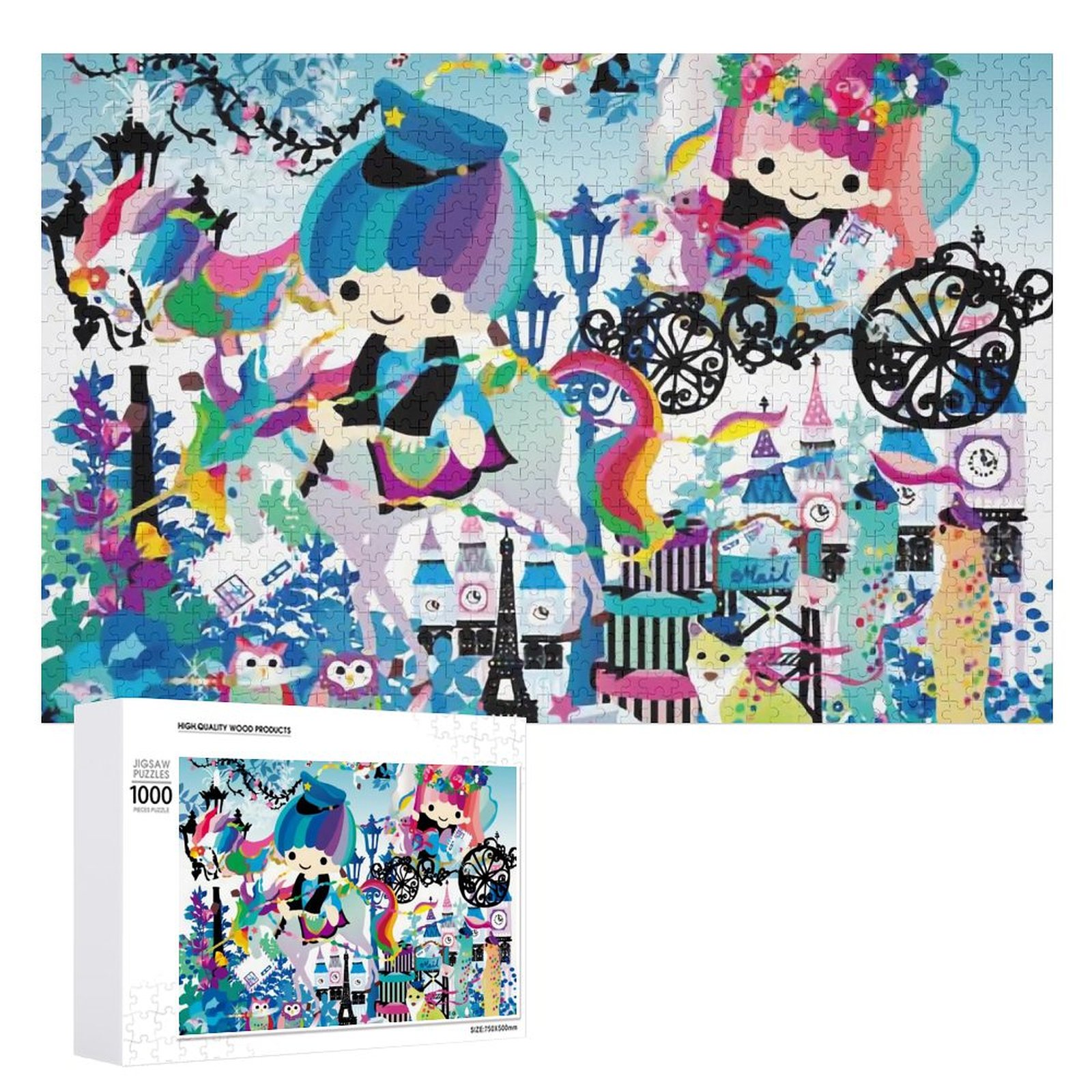 Little Twin Stars Kiki & Lala X Kayo Horaguchi Shop Puzzles for Adults ...