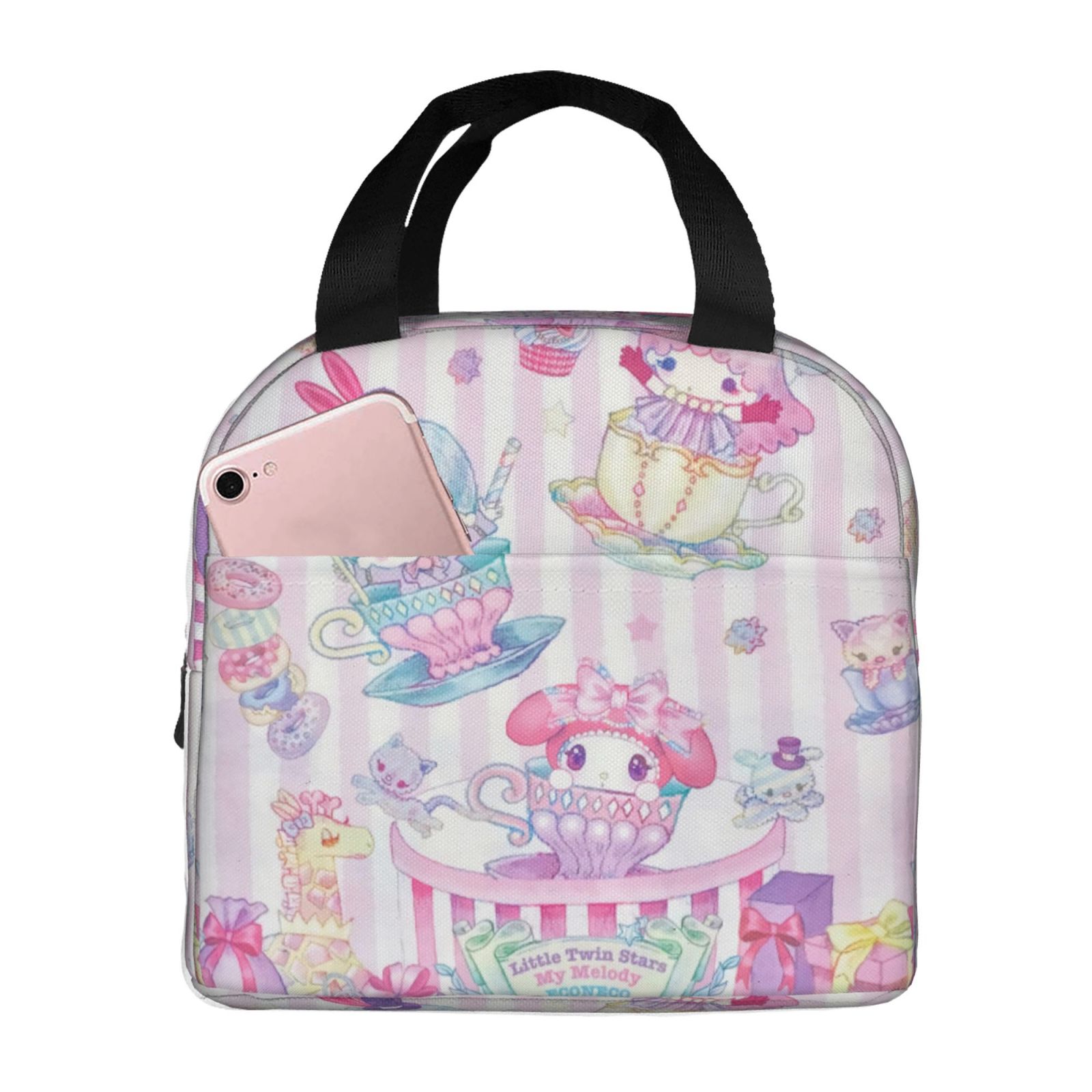 Little Twin Stars And My Melody Smiley Lunch Box for Women & Men Adult ...