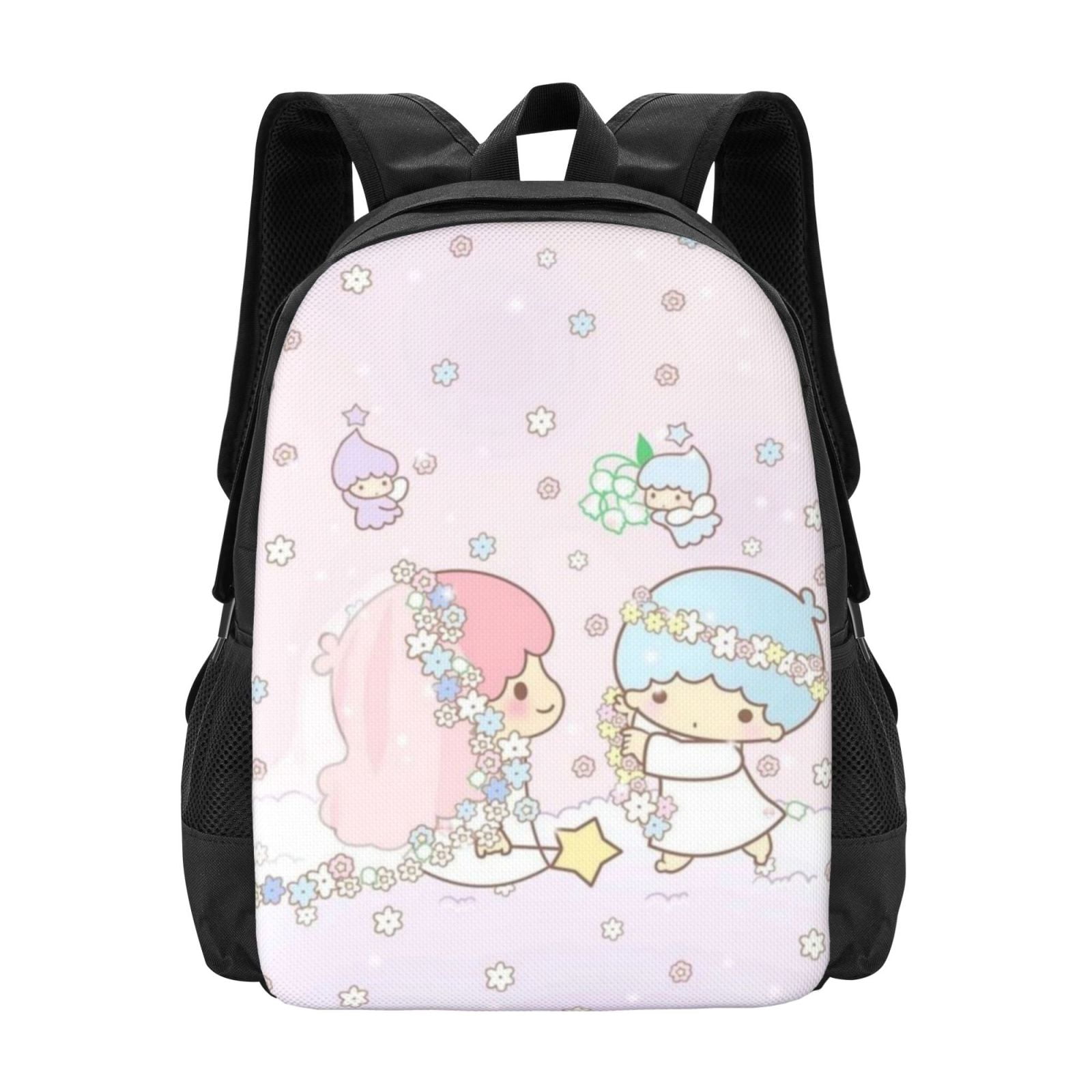 Little Twin Stars School Backpack Two Stars On Cloud Women Double Strap ...