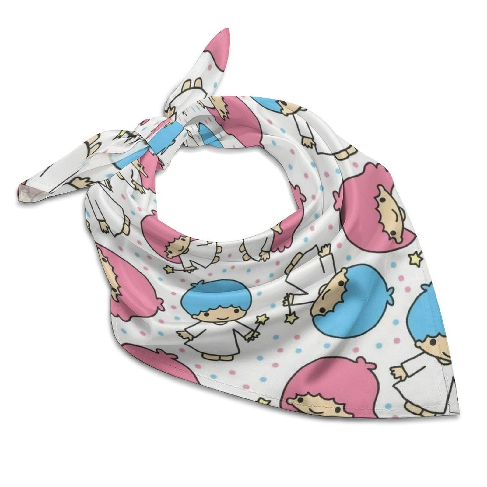 Little Twin Stars32 Square Satin Head Scarf Hair Scarves Silk-like ...