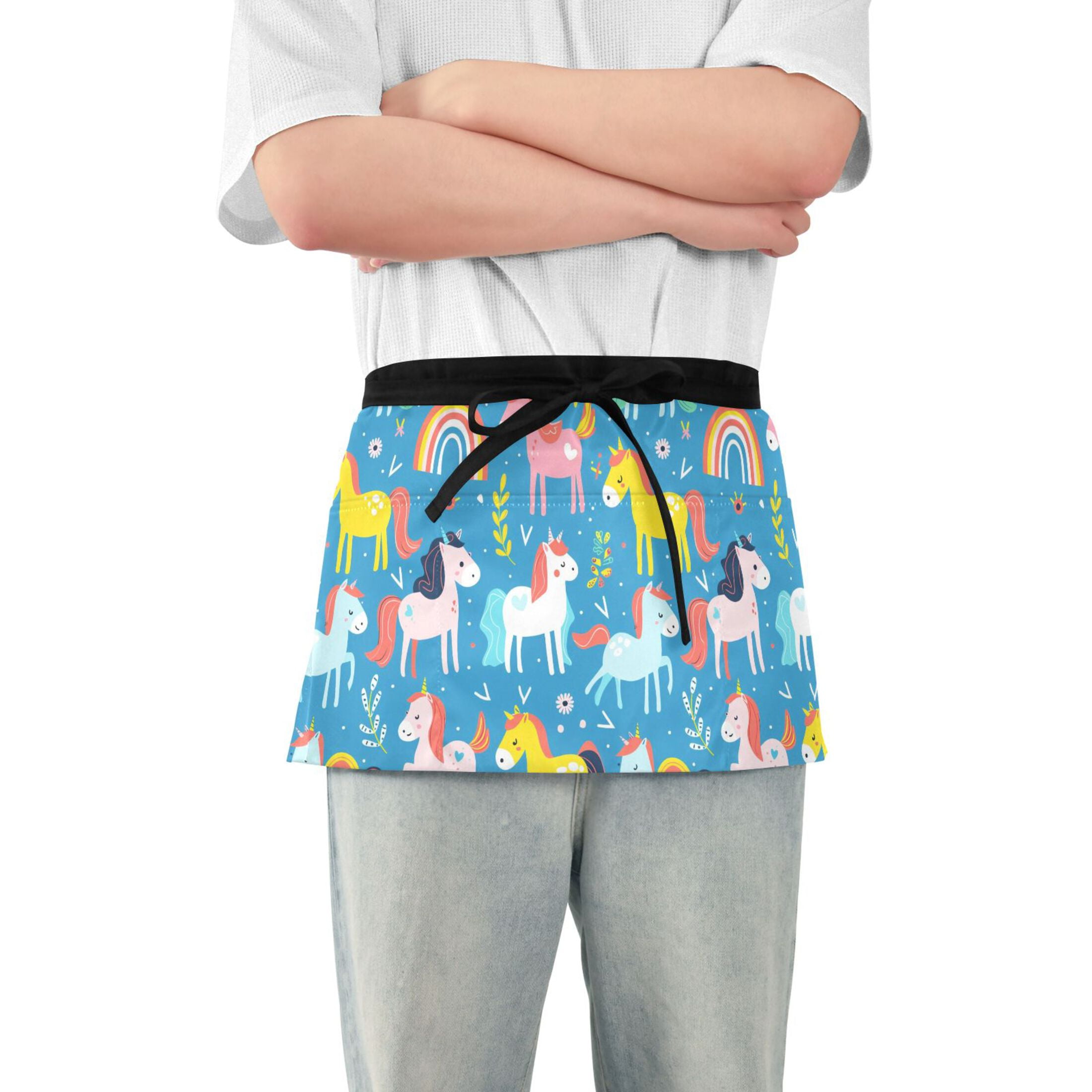 Little Unicorns with Plant Server Apron with 3 Pockets Waterproof ...