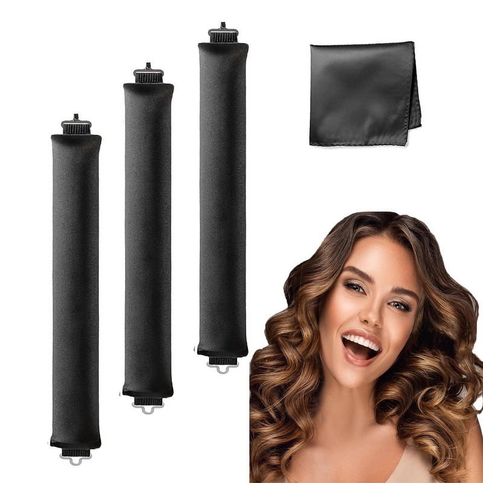 Little Velvet Overnight Blowout 3 Rods Heatless Hair Curler to Sleep in ...