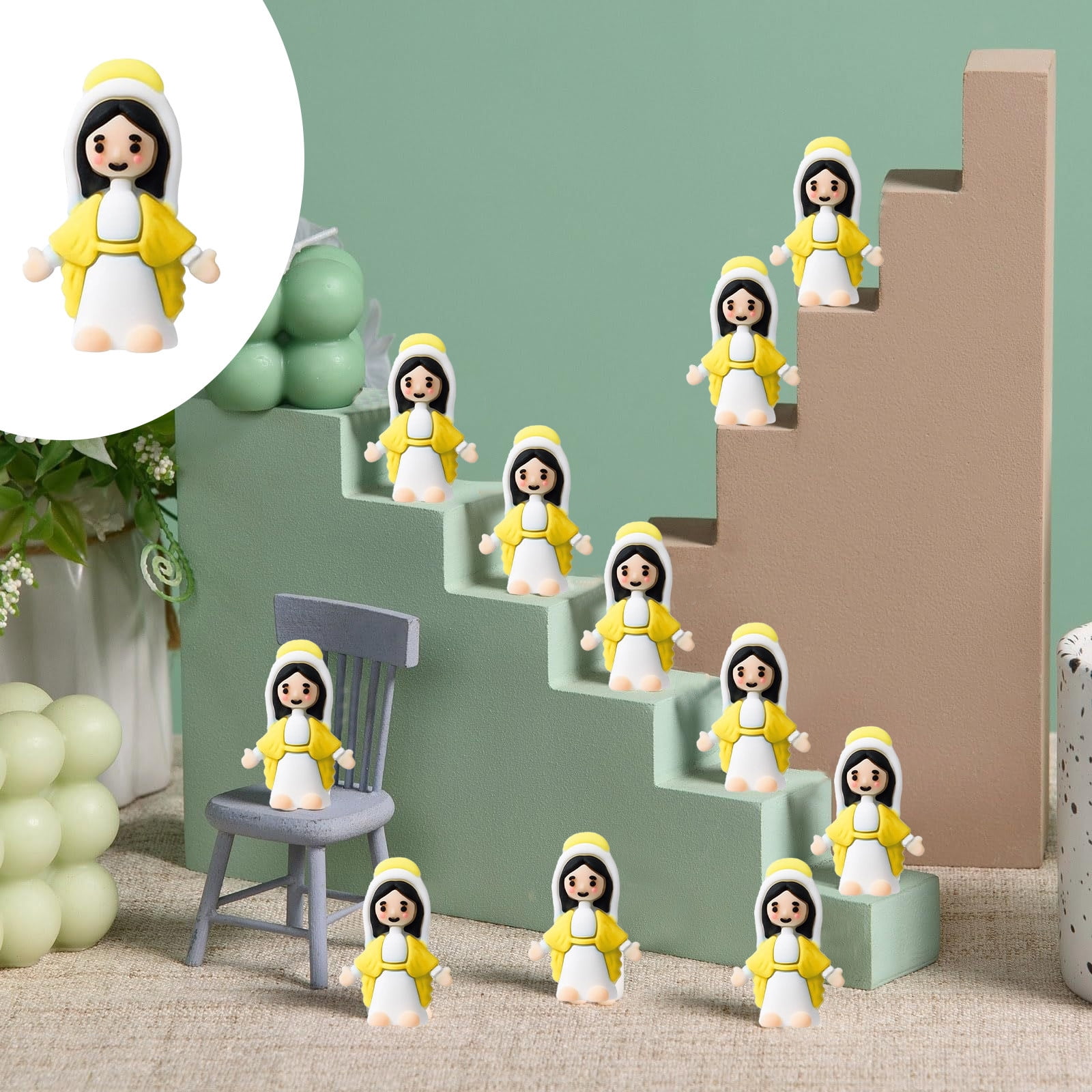 Little Virgin Mary Figurines Miniature Virgin Mary Doll to Hide and ...