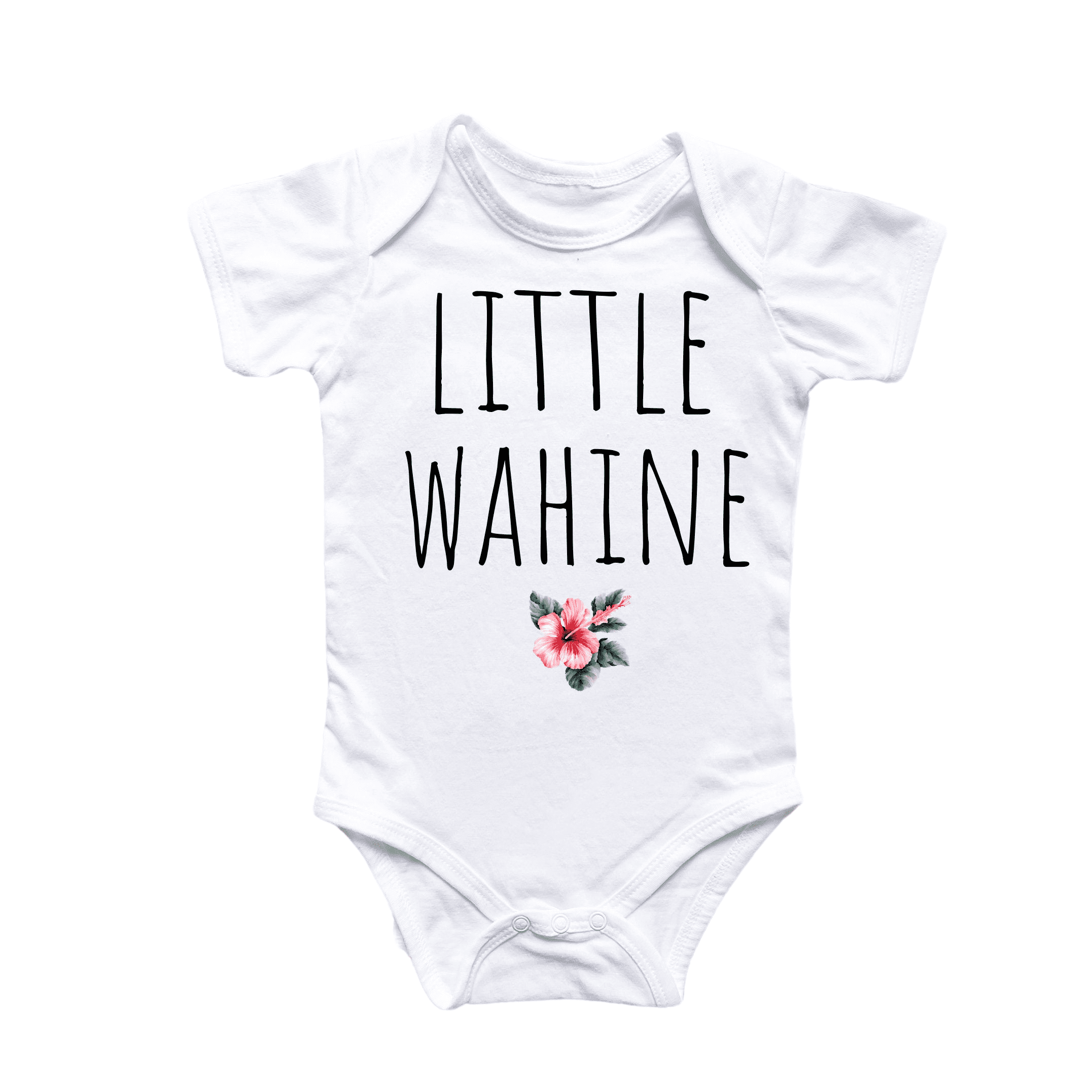 Little Wahine Hawaii - Baby Boy Girl Clothes Infant Bodysuit Funny Cute ...