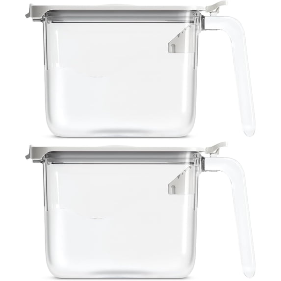 Little Whale Seasoning Containers (Set of 2, White) – Airtight Spice ...